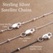 Sterling Silver Satellite Chains, Curb and Cable Chain, Shiny or ...