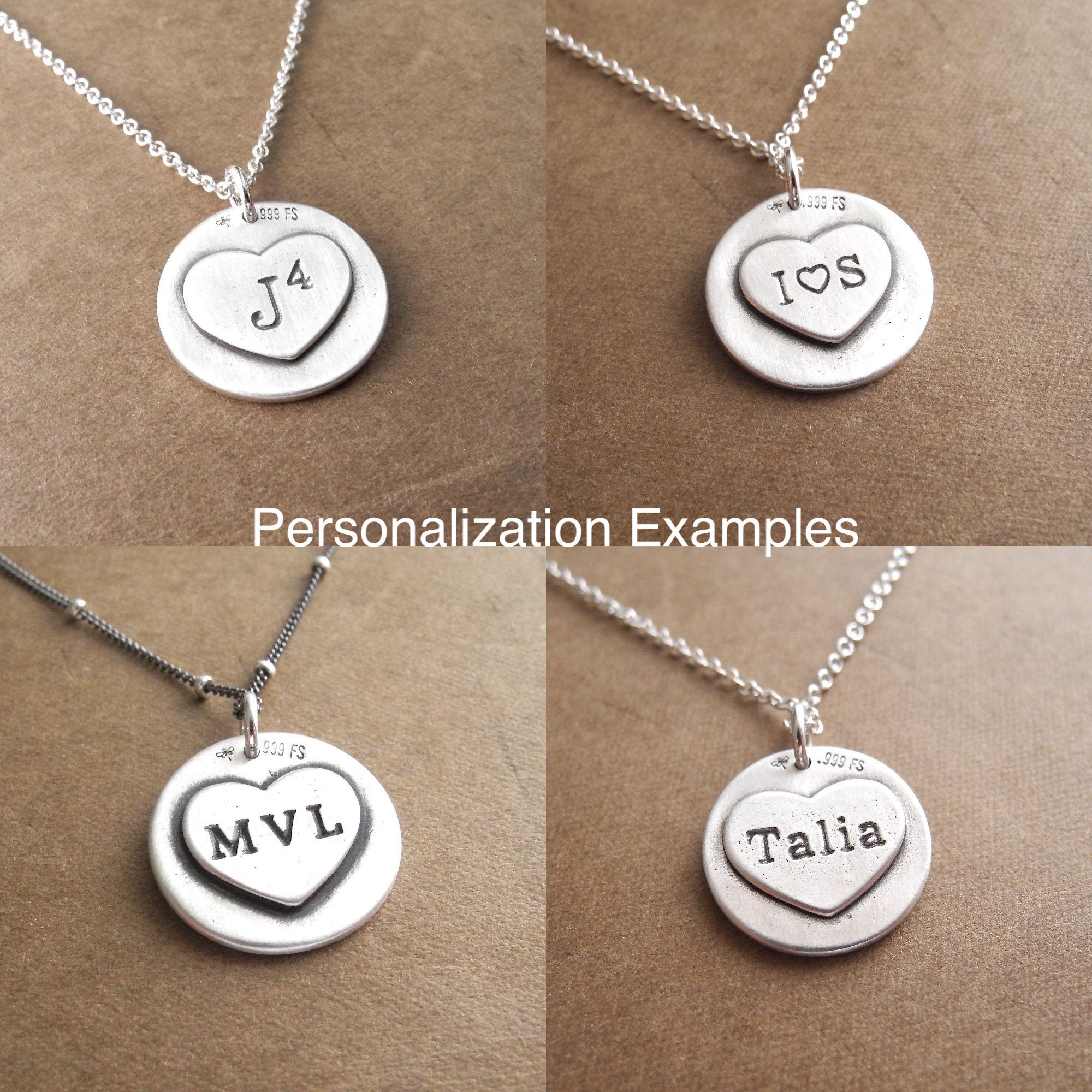 Personalized Chickadee Necklace, Chickadee Charm, Engraved Heart, Fine ...