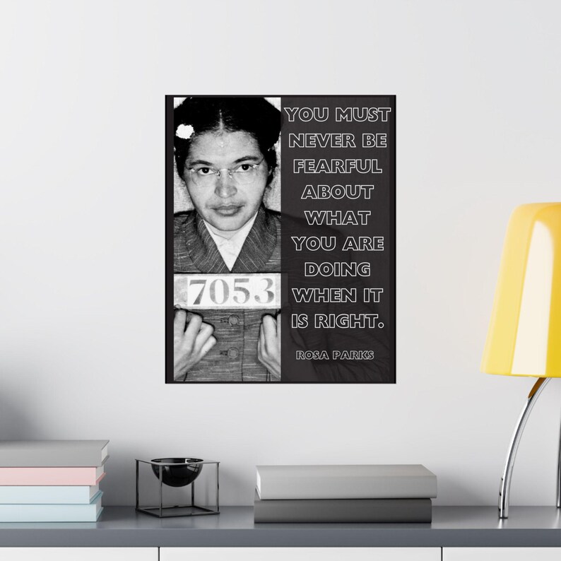 Rosa Parks Poster, Matte Wall Art - Etsy