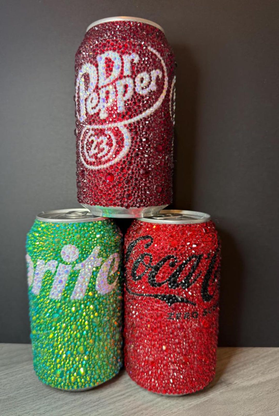 Rhinestone Bedazzled Cans - Etsy