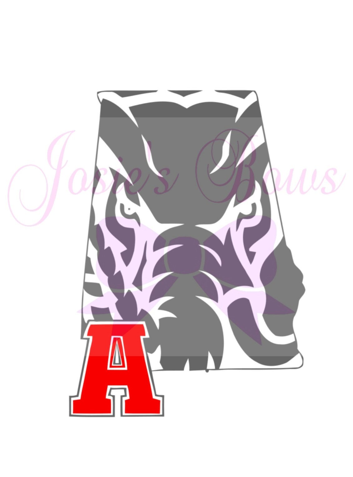 Inspired Alabama Elephant in State Logo Cut Cutting File Cut | Etsy