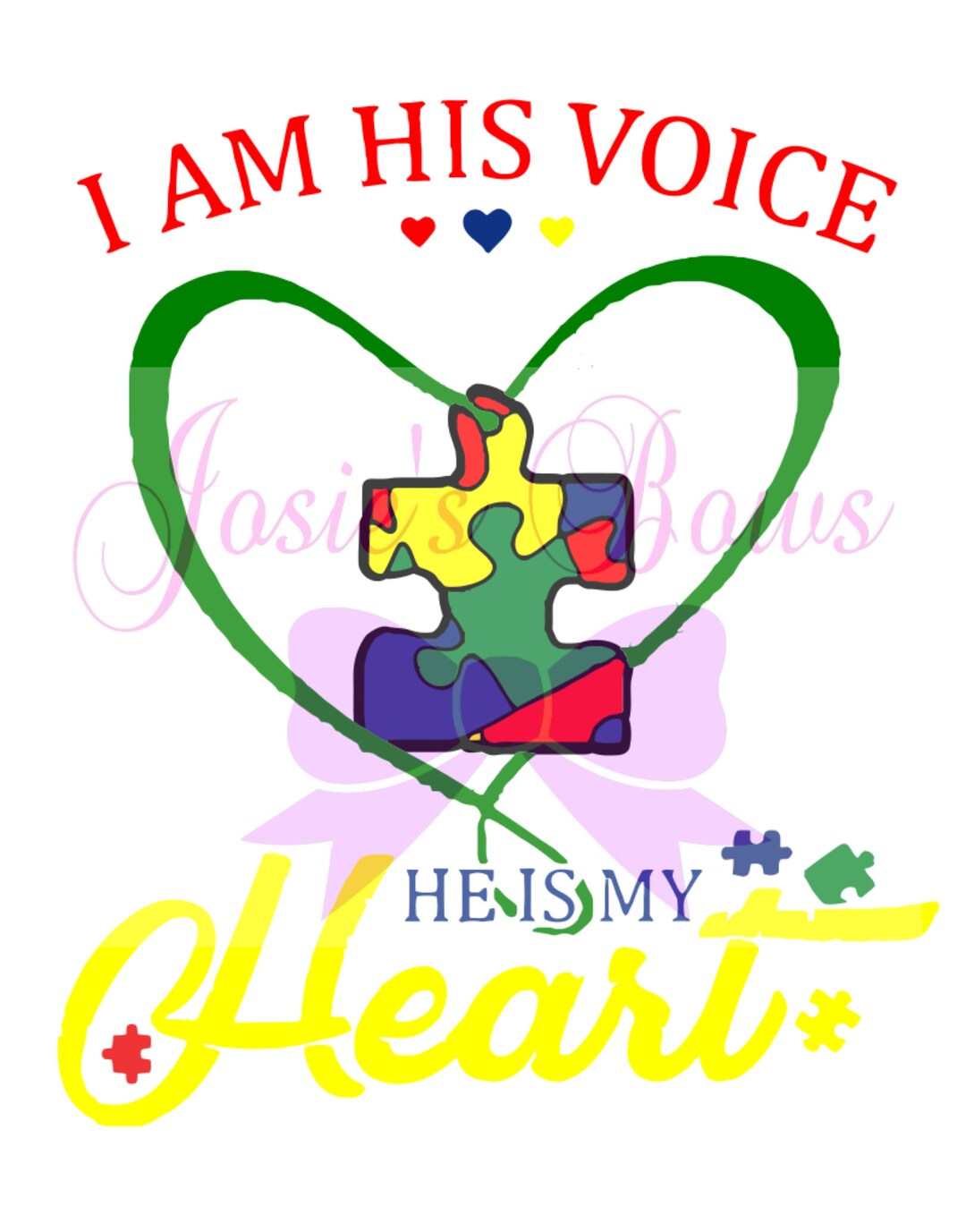 Autism I Am His Voice T-shirt Design Cut Cutting File: Svg. DXF ...