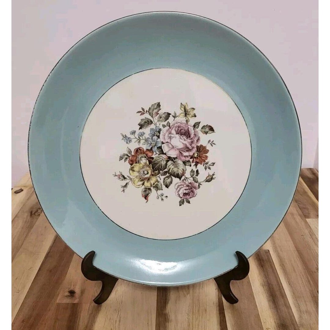 Cunningham Pickett China DANUBE Dinner Plate Hand Decorated Mid Century ...