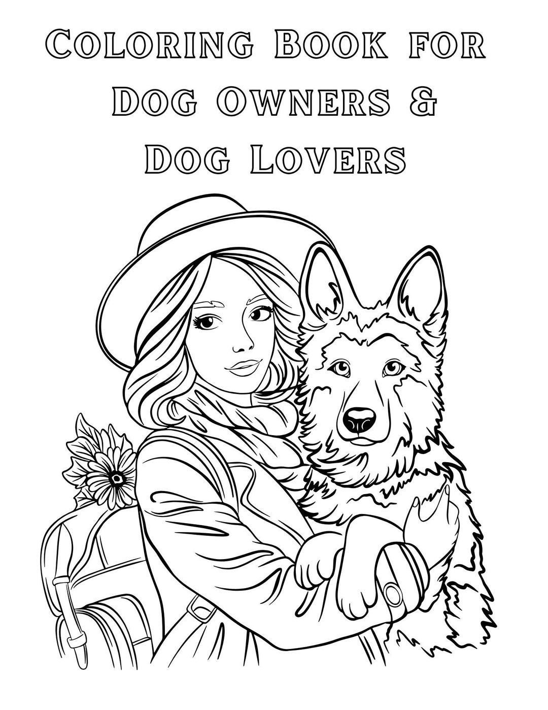 Printable Dog Lover Coloring Book | Dog Owner Coloring Book for ...