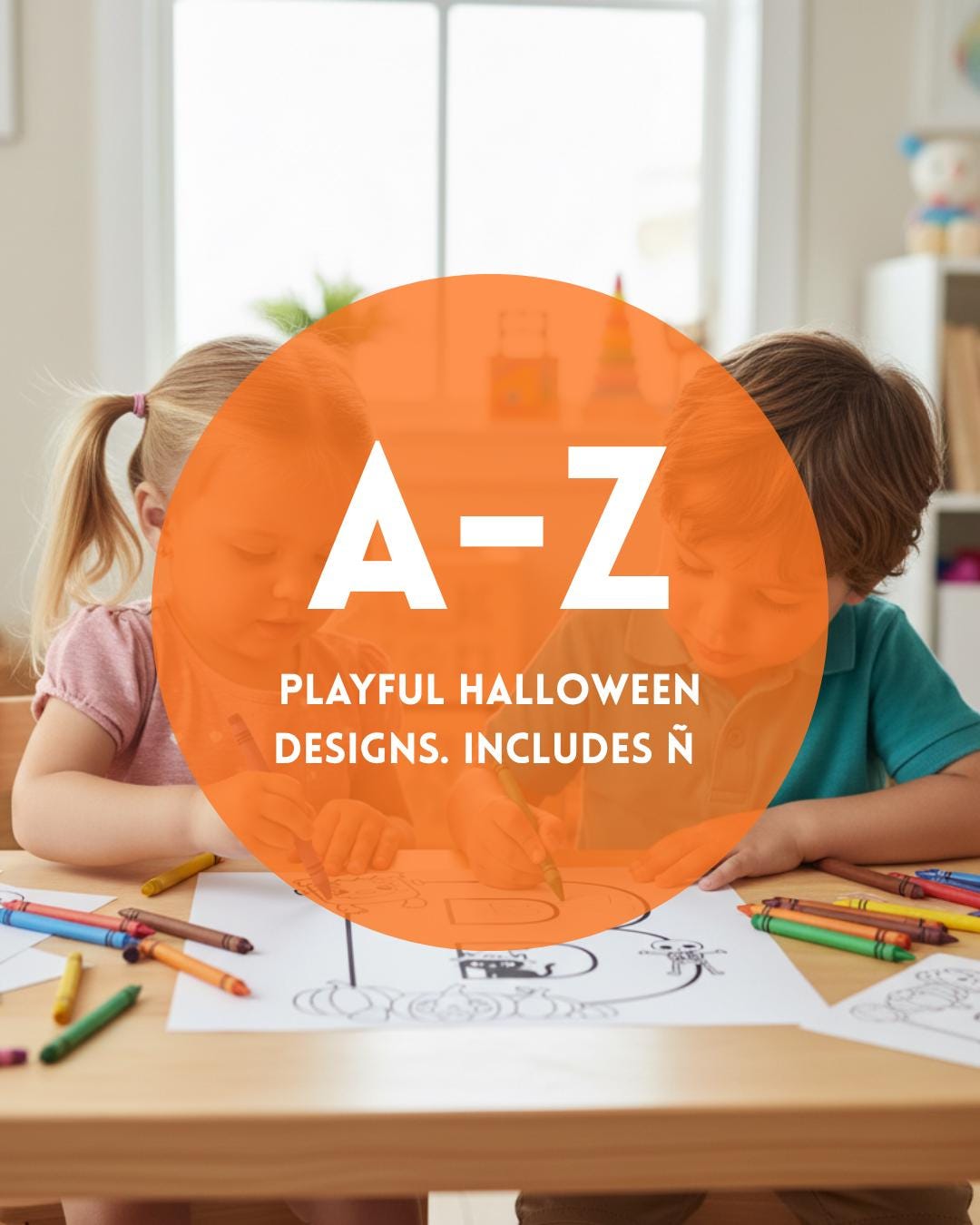 Halloween ABC Coloring Pages | Spooky Alphabet Activity (PDF) - Etsy