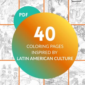 Latin American Culture Coloring Pages: 40 Printable Designs (PDF) - Etsy