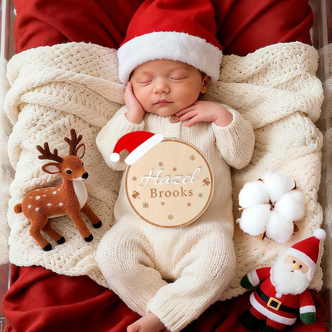 Custom Baby Name Sign, Babys First Christmas Ornament, Personalized ...
