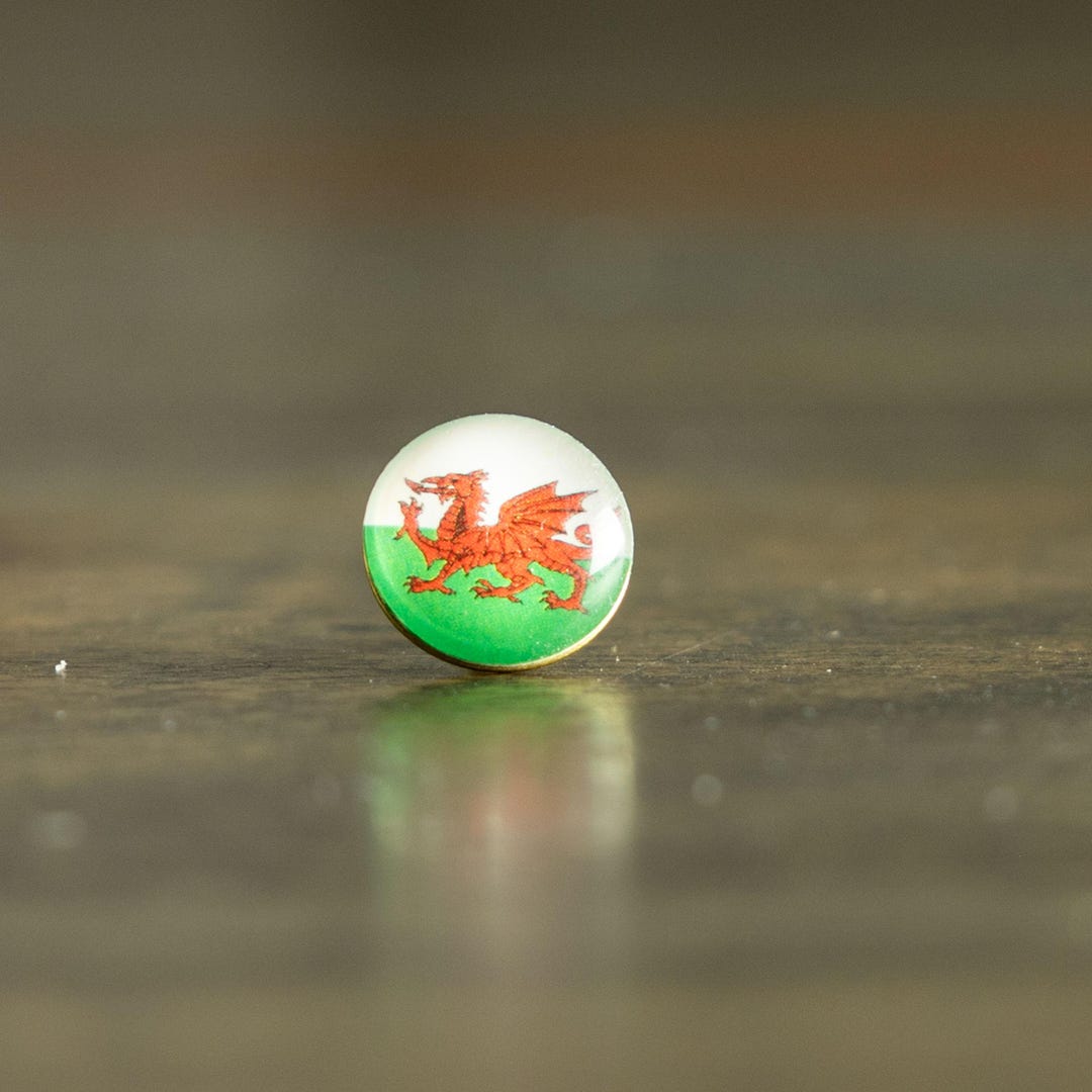 Wales Flag Map Pin | Wales Flag Push Pin | Wales Map Pin for Wood Map ...