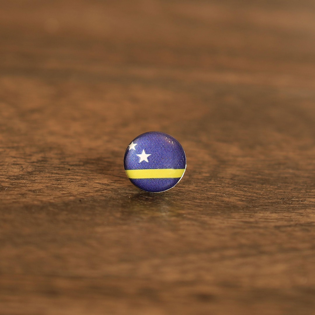 Curacao Flag Map Pin | Flag Push Pin | Map Pin for Wood Map - Etsy
