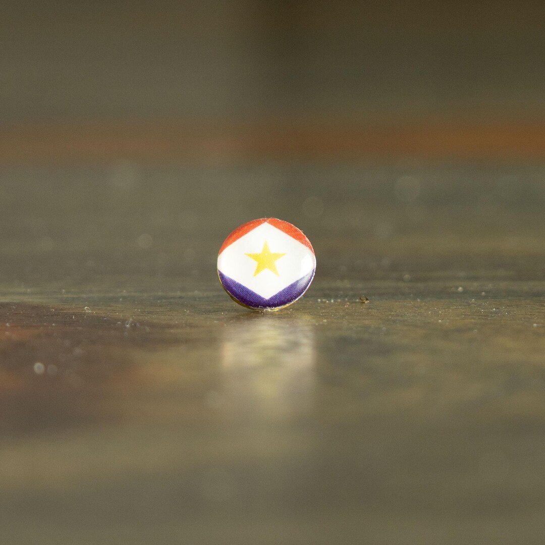Saba Flag Map Pin | Saba Flag Push Pin | Saba Map Pin for Wood Map - Etsy