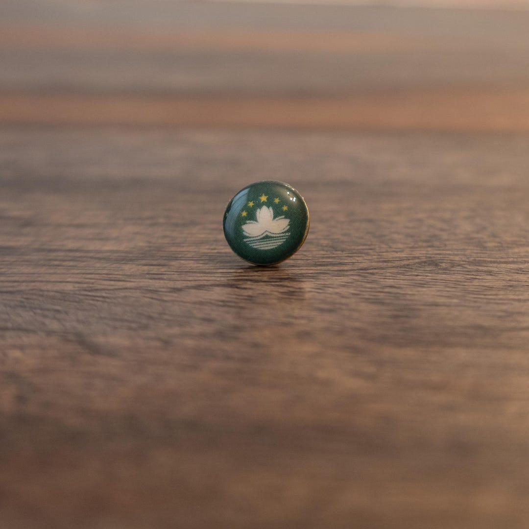 Macau Flag Map Pin | Macau Flag Push Pin | Macao Map Pin for Wood Map ...