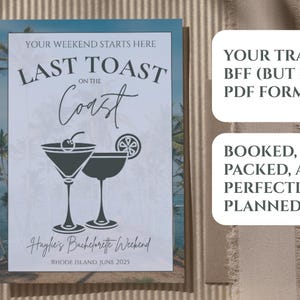 Editable Girls Trip Itinerary Template | Canva Weekend Schedule ...