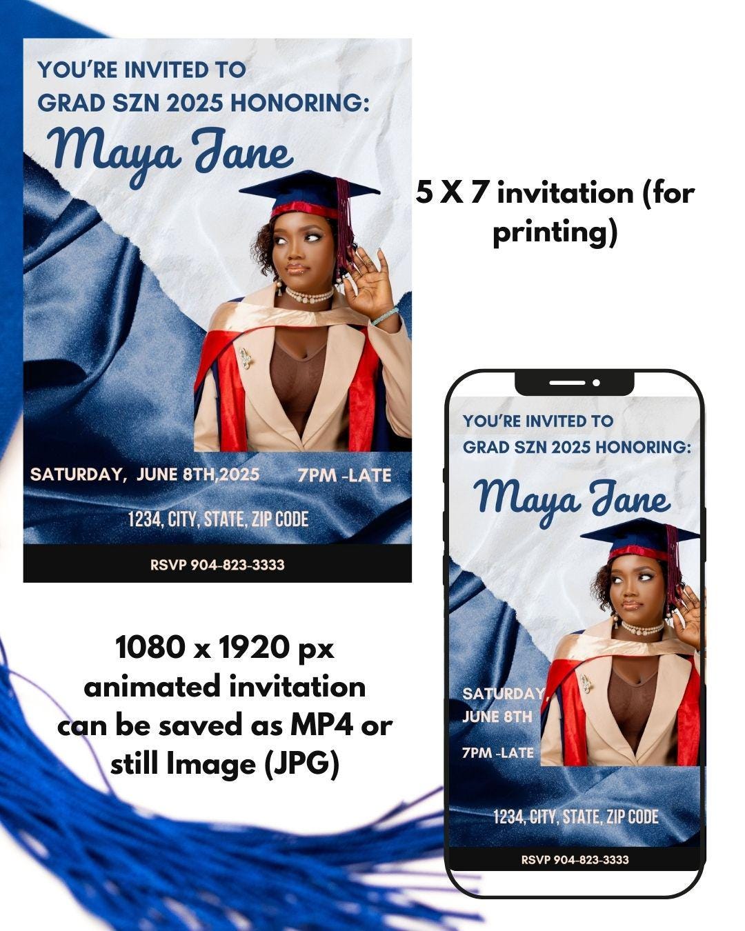 Graduation Party Flyer, Graduate Flyer, Graduation Invitation, Evite ...