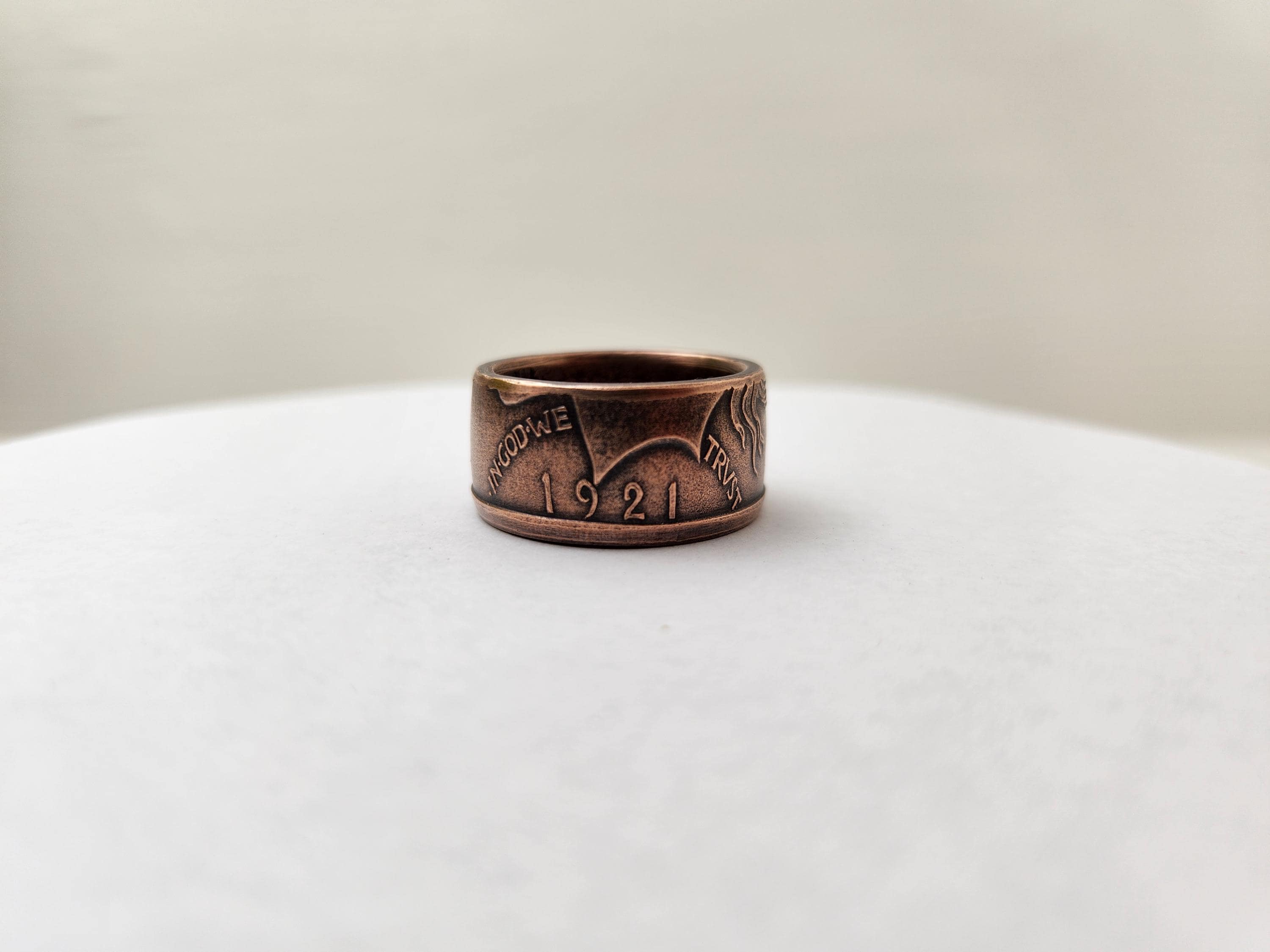 Custom Handmade Coin Ring – Crafted From Your Own Copper or Silver Coin ...