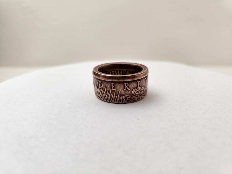 Custom Handmade Coin Ring – Crafted From Your Own Copper or Silver Coin ...