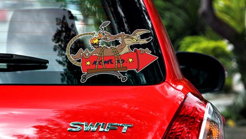 Wile E Coyote ACME Rocket Vinyl Decal / Sticker 10 Sizes!! Free ...