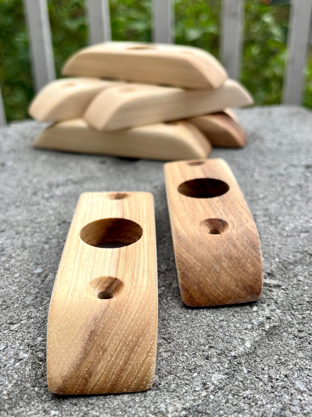 Pair of Small Wooden Incut Pinches • Hickory Climbing Holds - Etsy