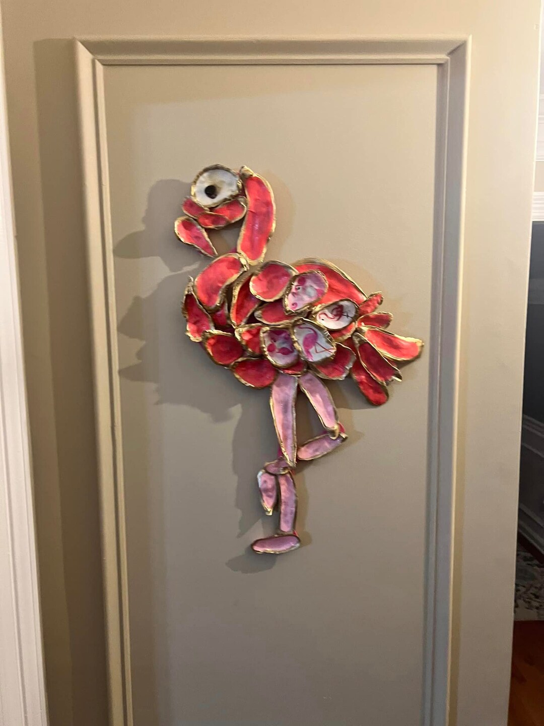 Oyster Shell Flamingo - Etsy