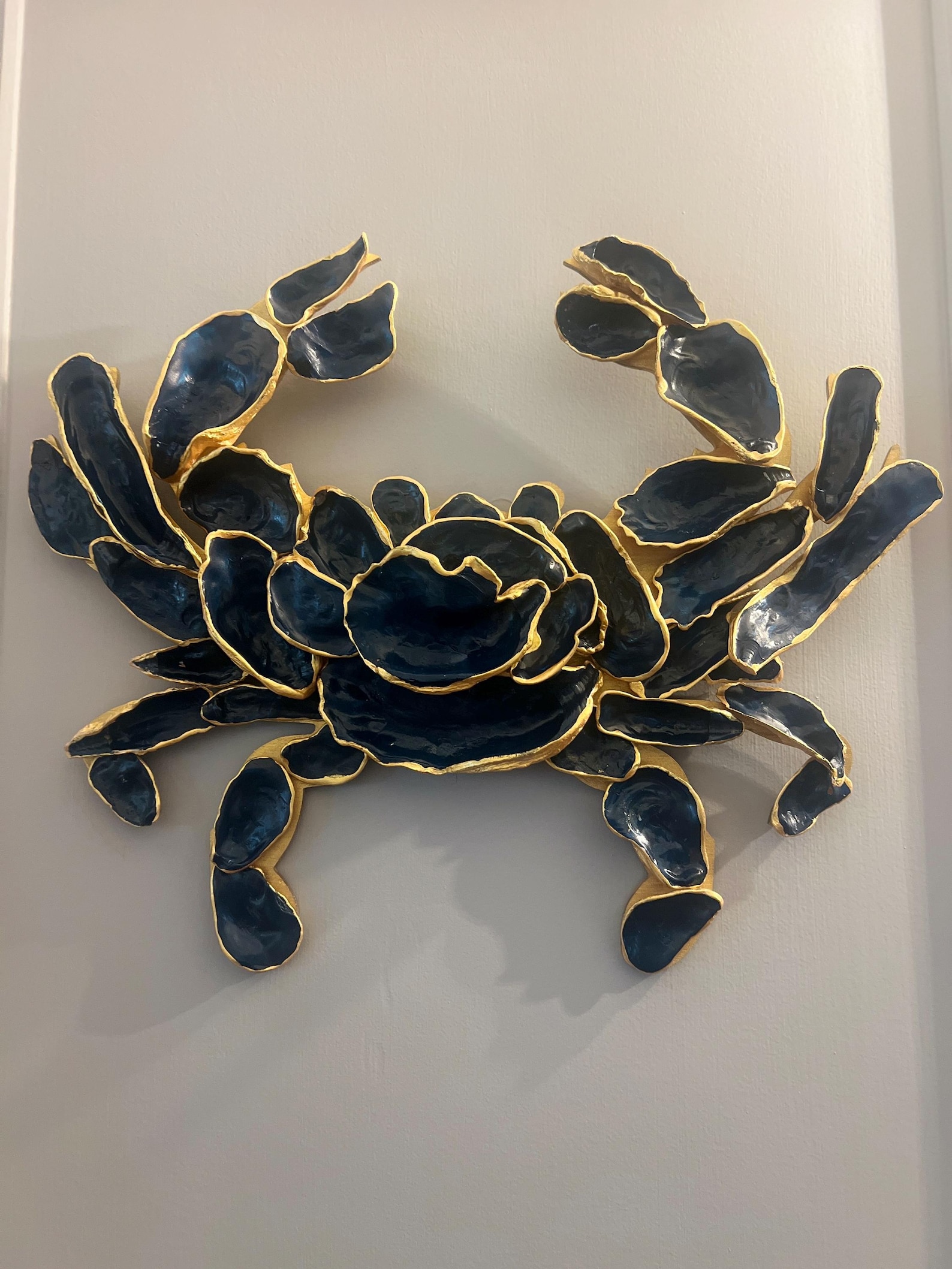 Mr. Nauti Crap - Oyster Shell Crab Wall Decor - Etsy