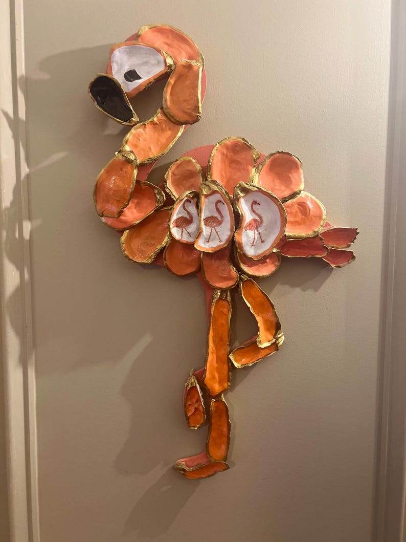 Oyster Shell Flamingo - Etsy