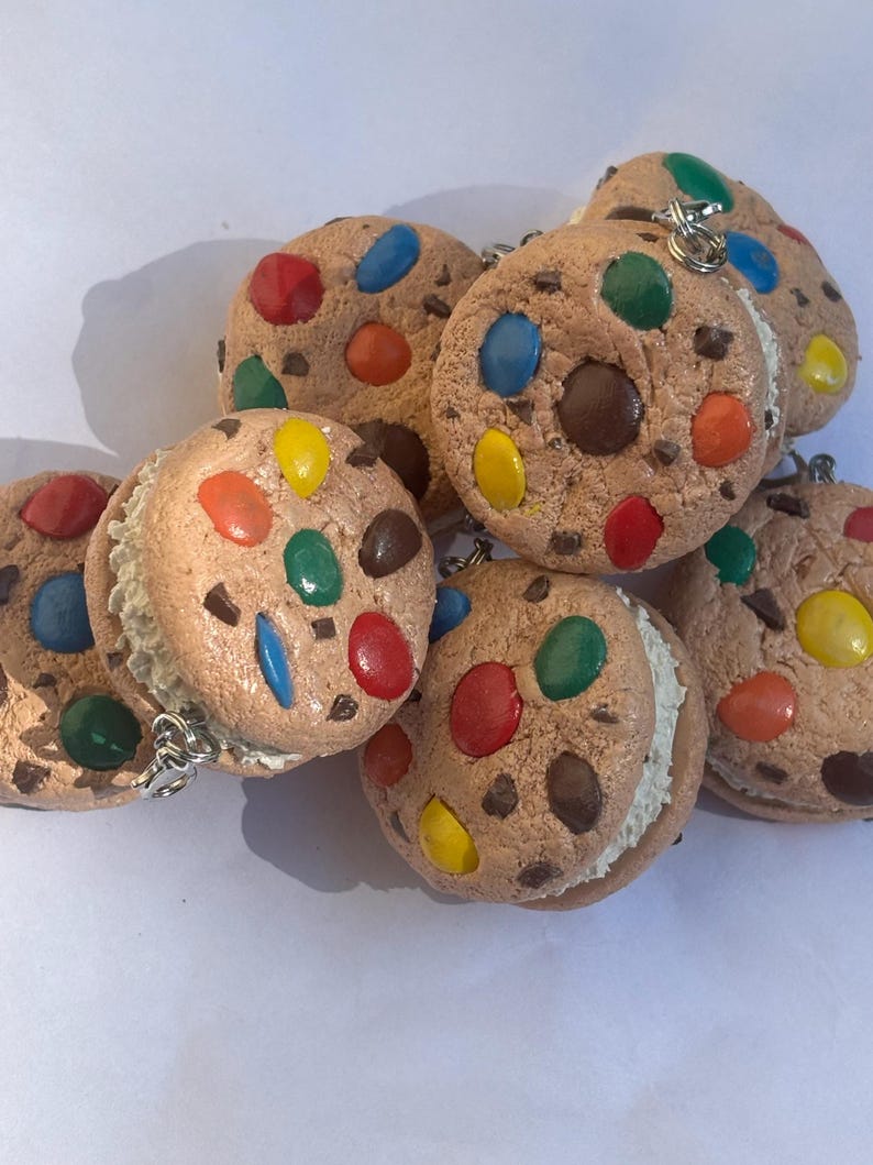 Ice Cream Cookie Sandwiches Keychain/magnets - Etsy