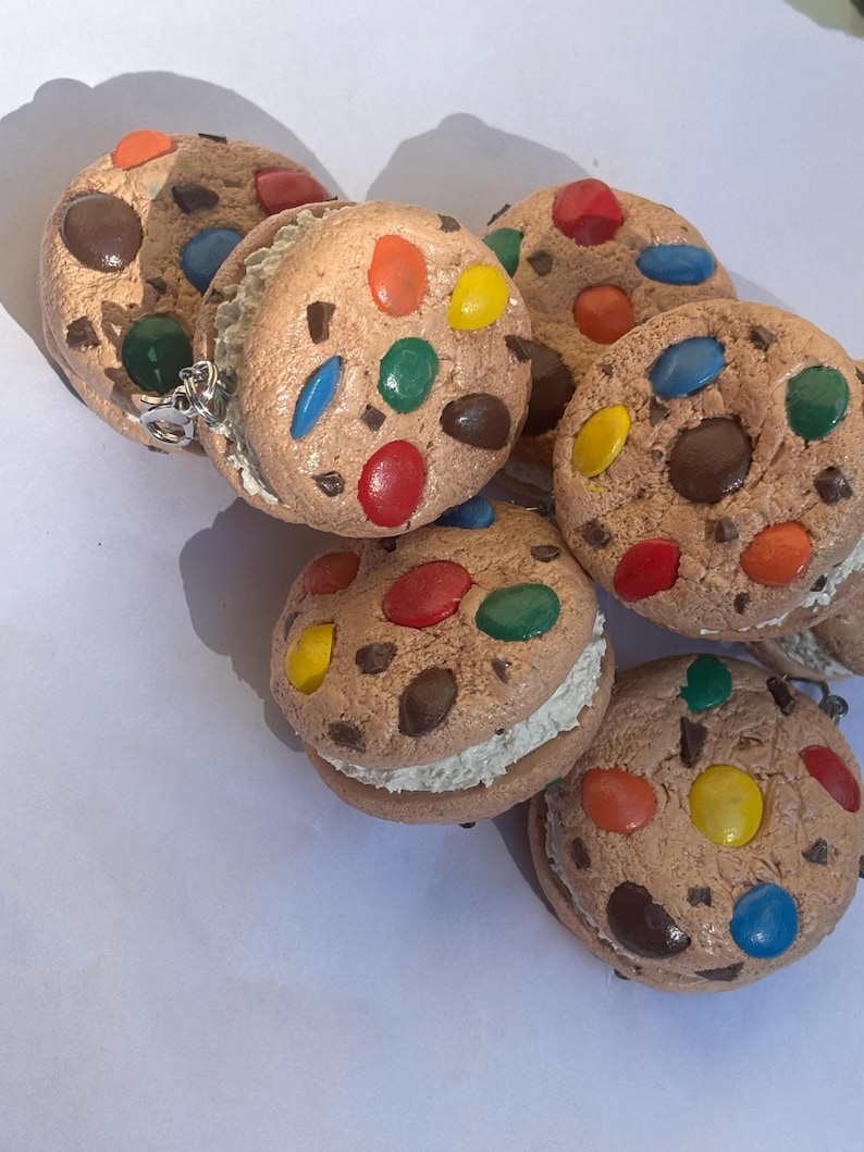 Ice Cream Cookie Sandwiches Keychain/magnets - Etsy
