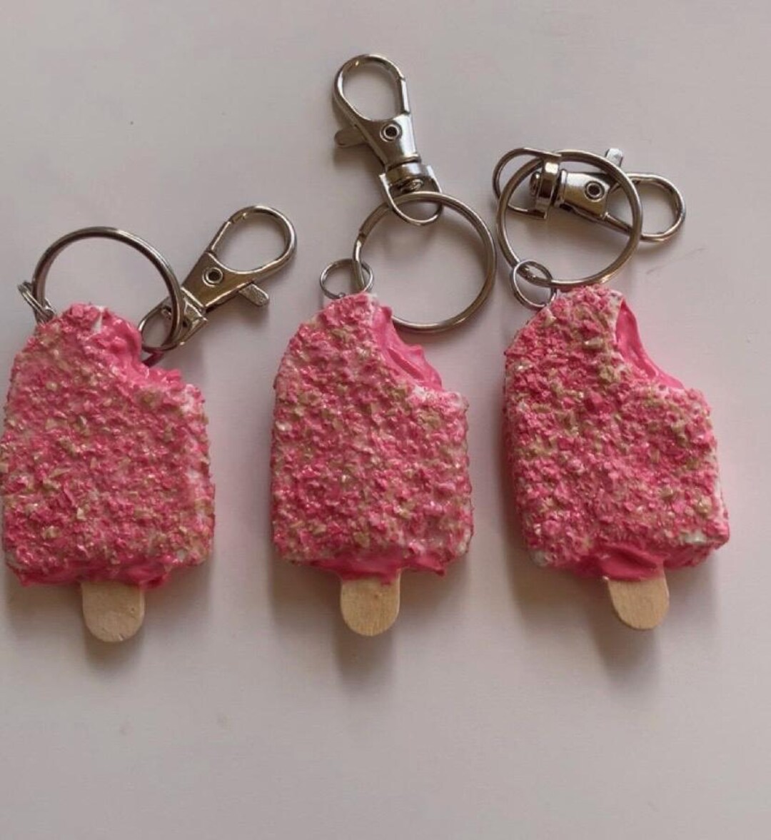 Strawberry Shortcake Ice Cream Key Chain - Etsy