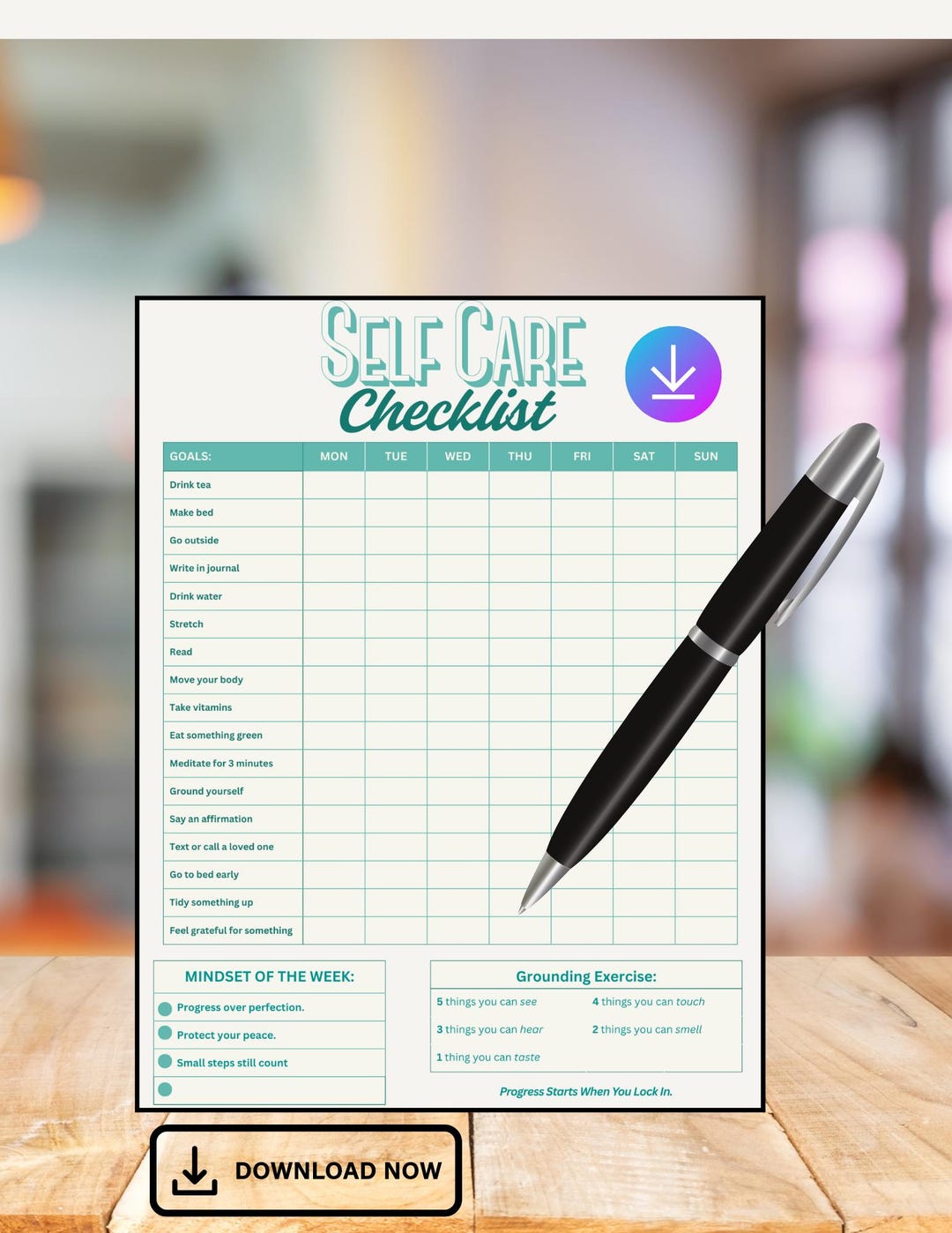 Weekly Self-care Checklist | Printable PDF - Etsy