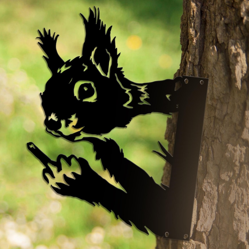 Funny Squirrel Tree Art - Etsy