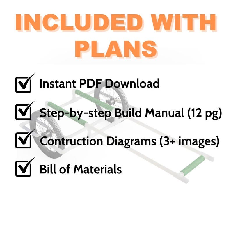 Plan PVC DIY pour dolly de bateau - Dolly portable au format PDF, téléchargement immédiat ...
