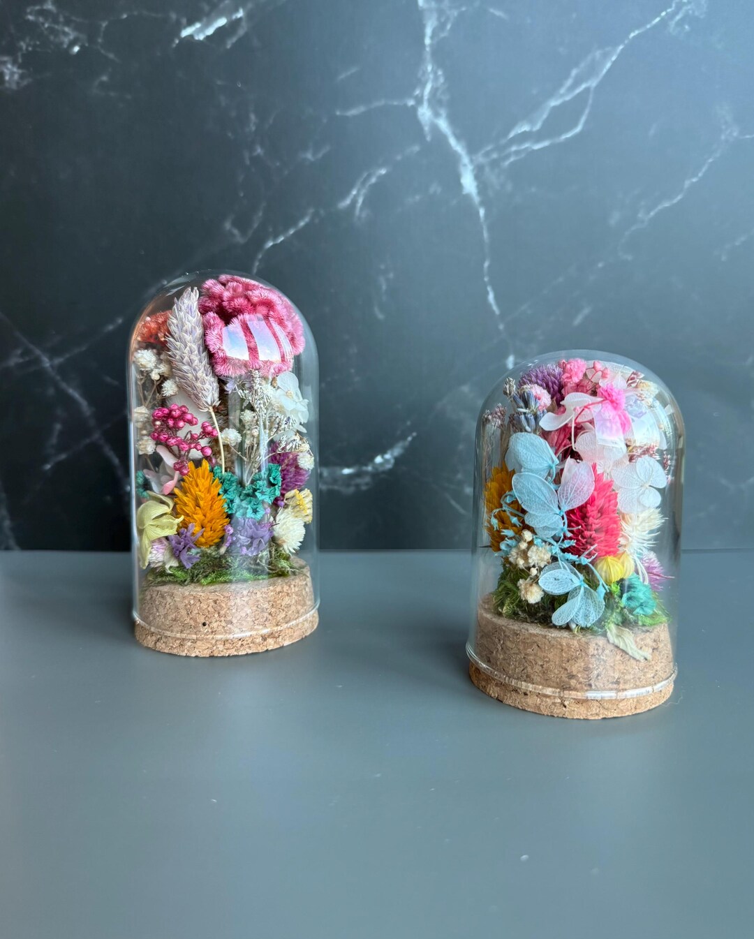 Dried Flower Glass Dome - Etsy