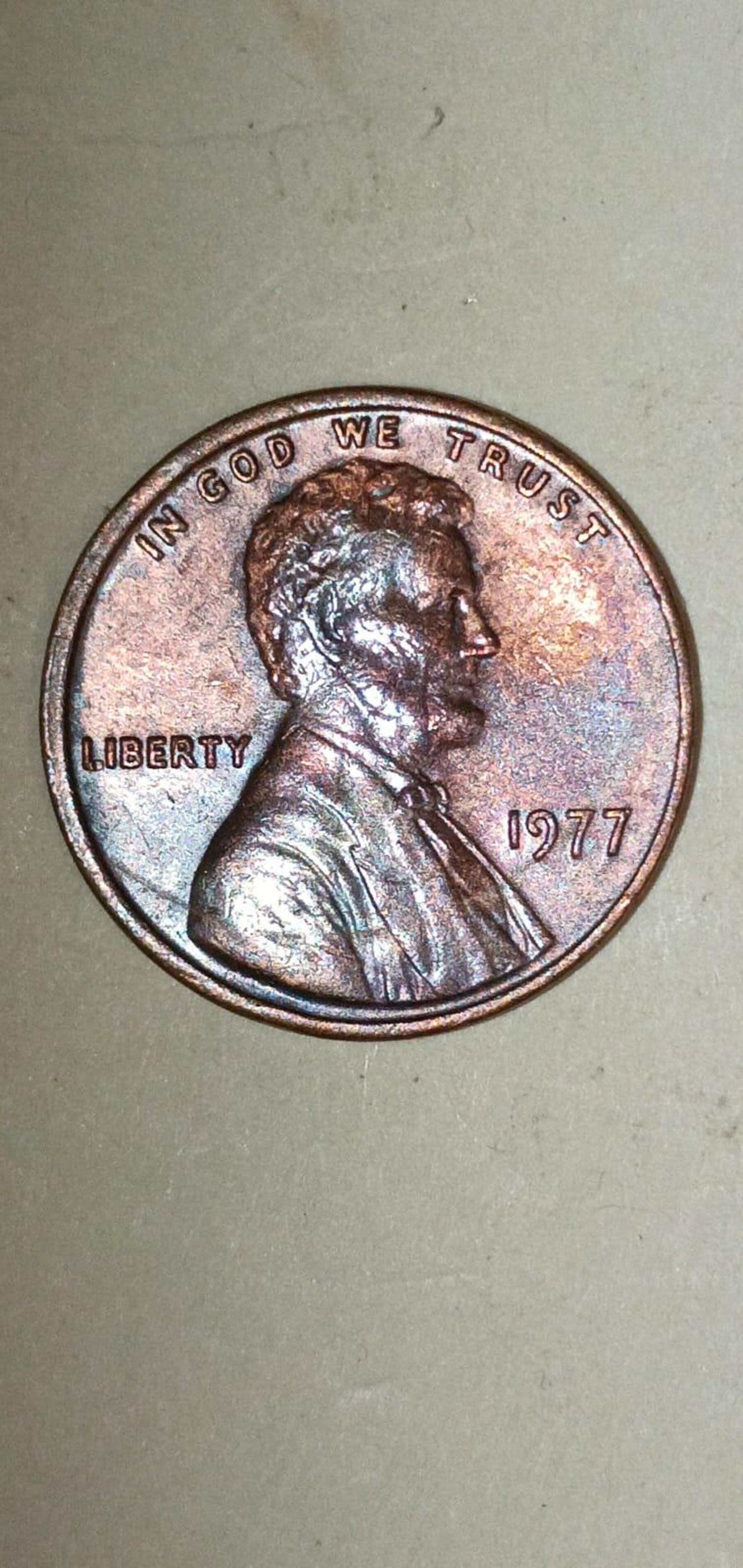 1977 Red Penny Error "irregular Borders" - Etsy
