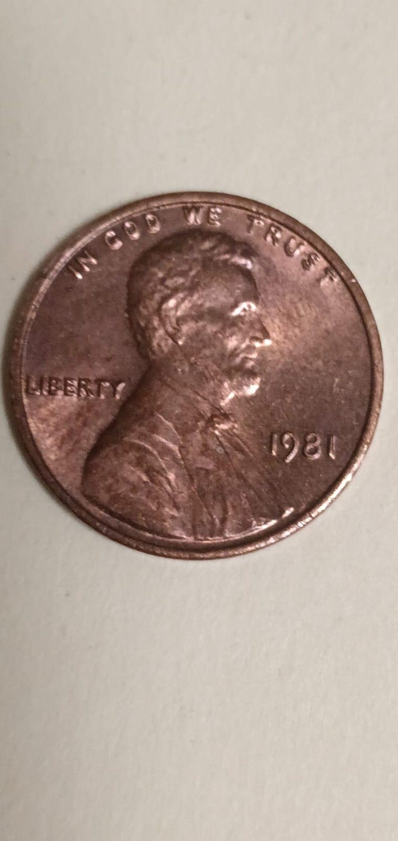 1981 Penny Error "duplicated Obverse Irregular Edge" - Etsy