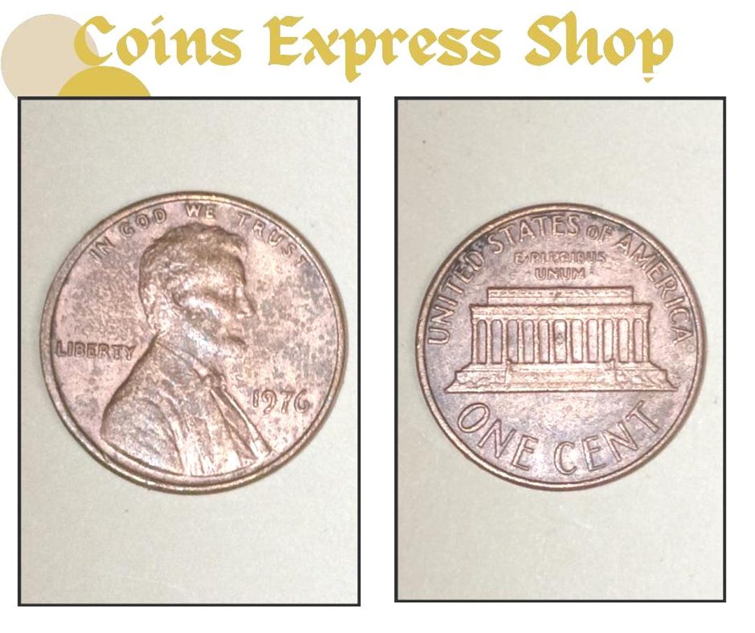 1974 Penny "error Gas Bubble Mark Effect, Die Mark" - Etsy