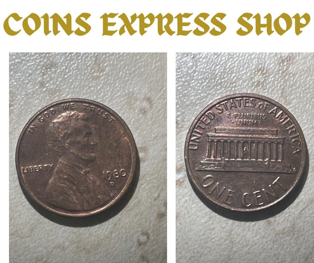1980-D Lincoln Penny Error "borders" - Etsy