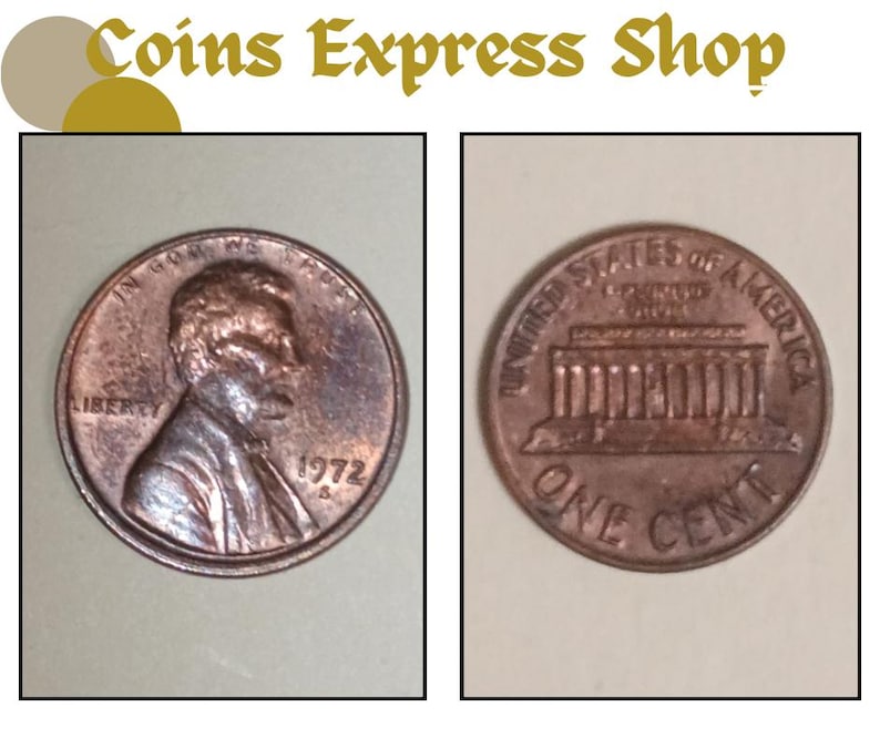 1972-S Penny Error Coin: "irregular Border on the Rim, "of Am" - Etsy