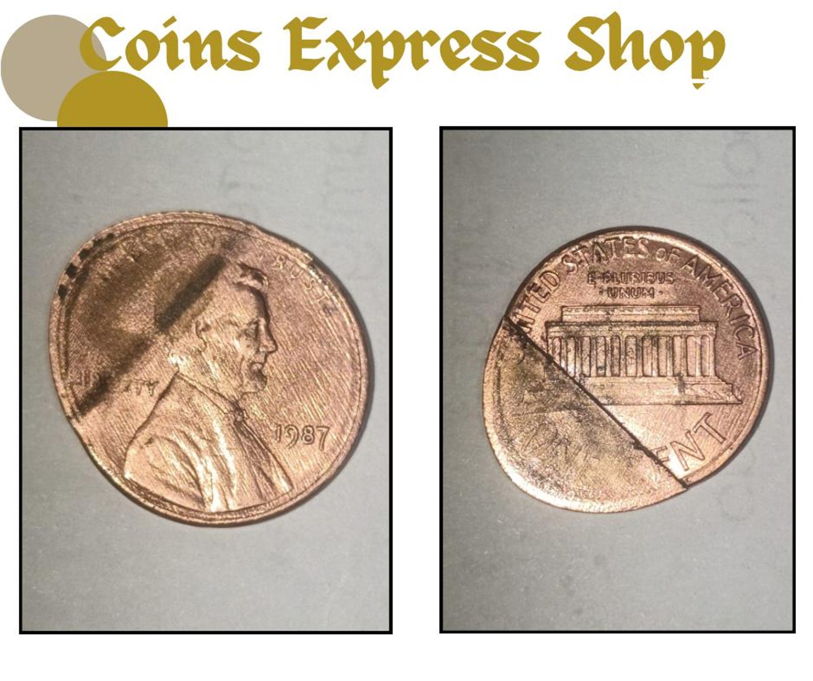1987 Lincoln Penny " RARE Plate Movement" - Etsy