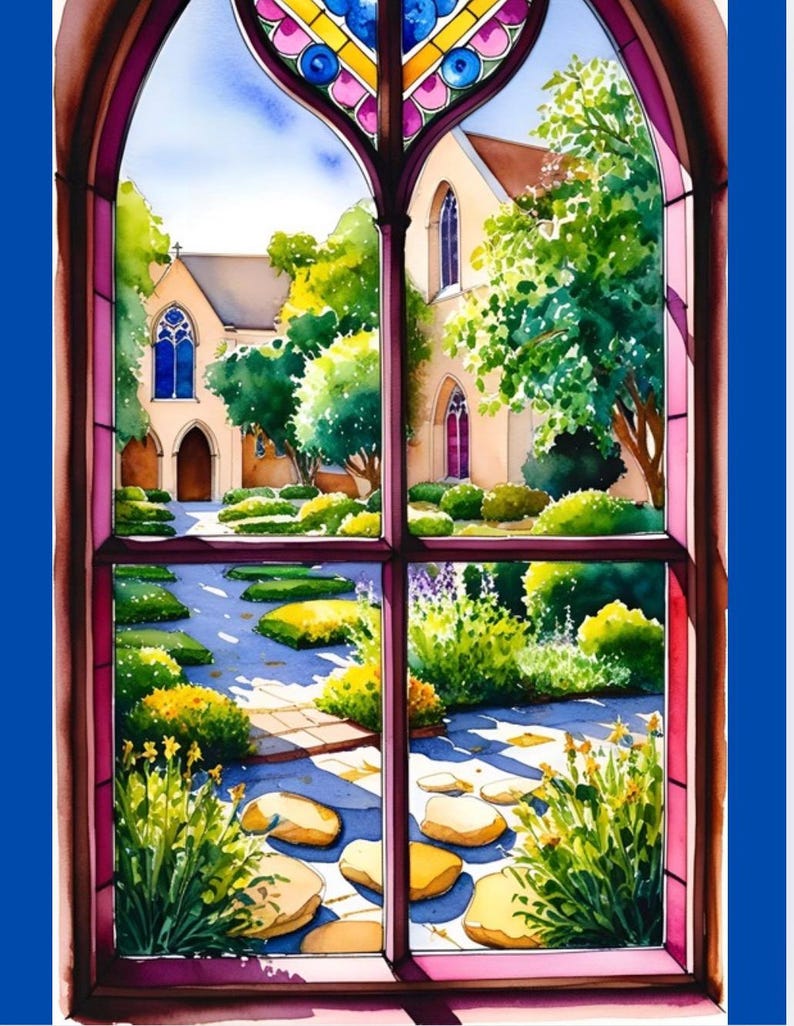 Window View Digital Prints: Landscape Art, Scrapbooking (set of 20) - Etsy