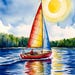 Canoe Lake Art Print: Nautical Theme (digital Download) - Etsy