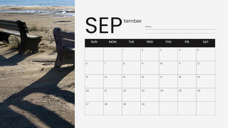 2026 Beach Theme Printable Calendar Ocean Art - Etsy