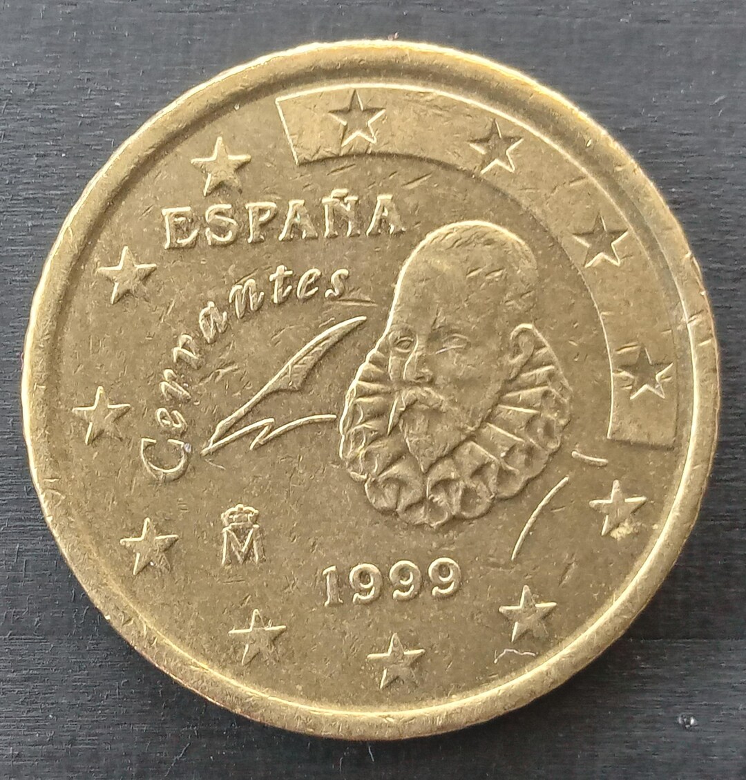 Very Rare Spanish 1999 50 Cent Coin - Etsy