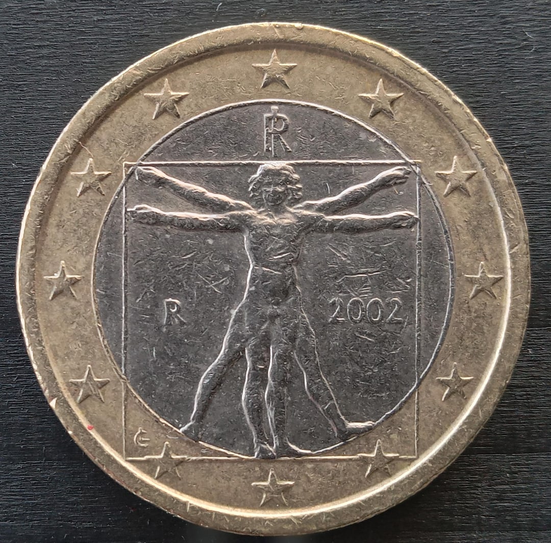 Pièce de 1 euro italienne de 2002 très rare - Etsy France