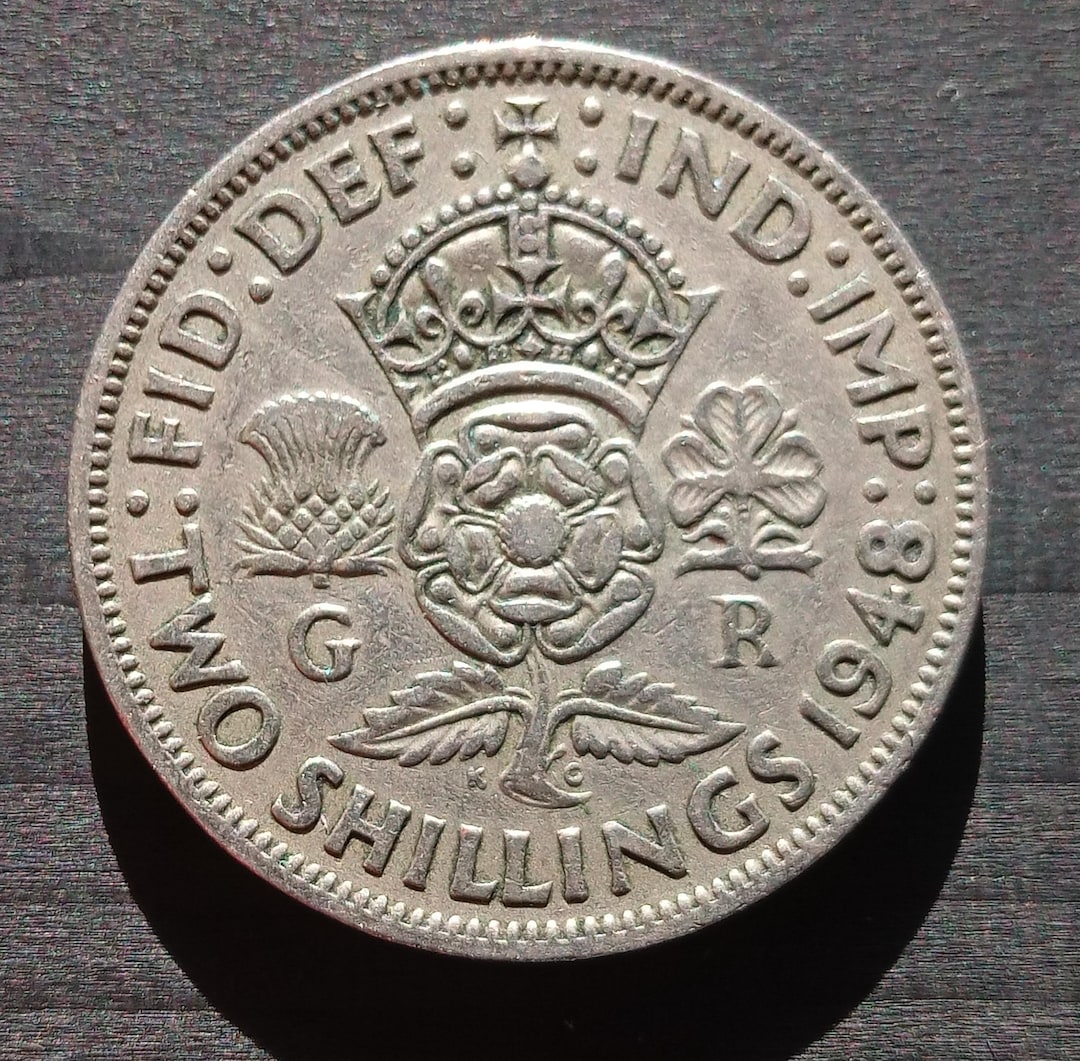 Rare British 1948 Two Shilling Coin - Etsy New Zealand