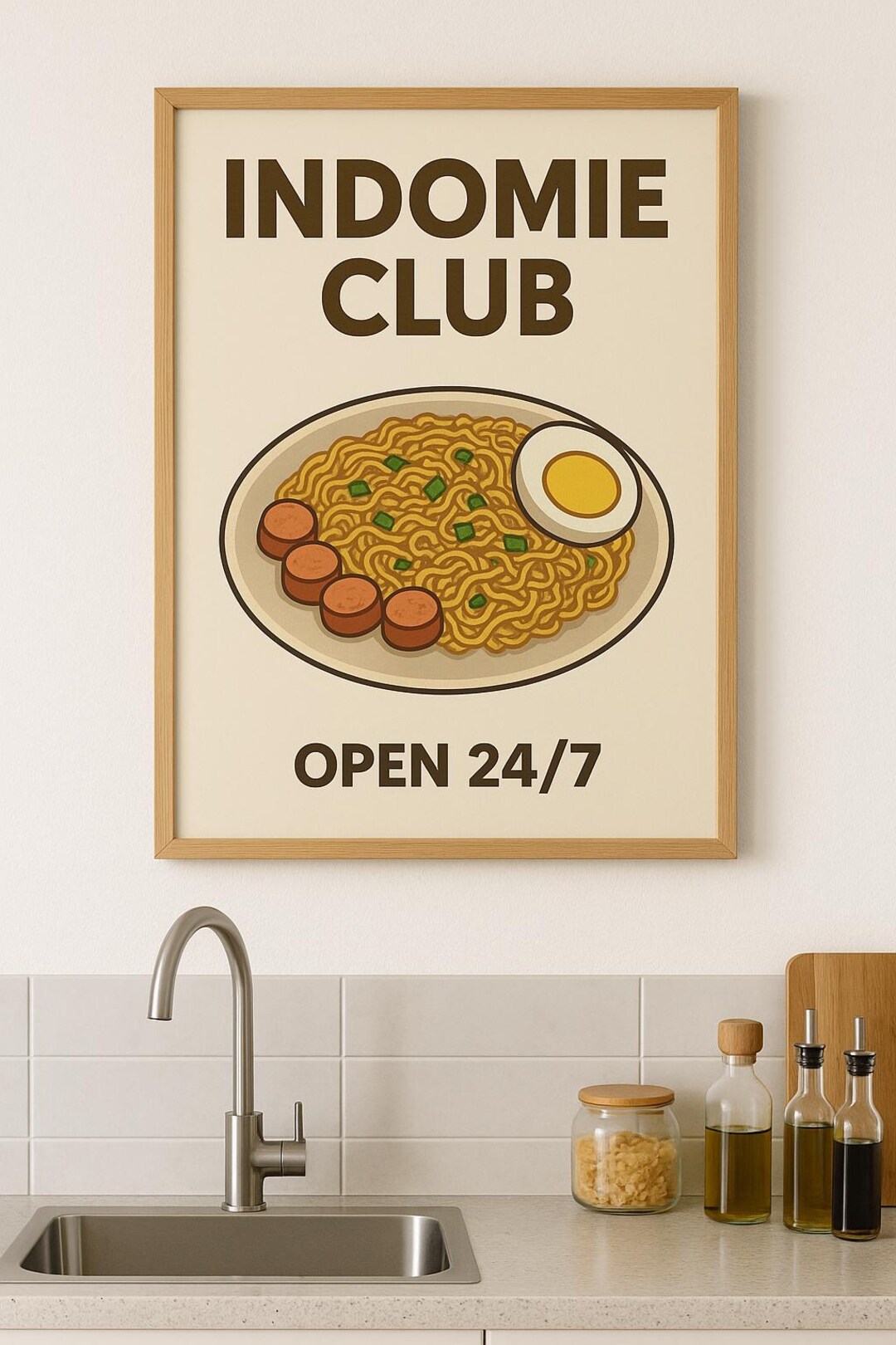 Indomie Club Poster/digital Wall Art - Ghana Nigeria Culture/uk Culture ...