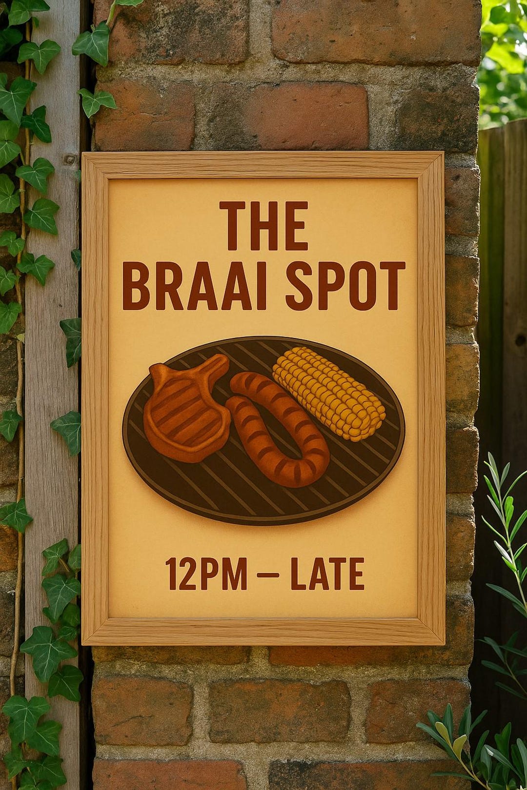 Braai Poster/digital Wall Art - South African/ Zimbabwe Culture/uk ...