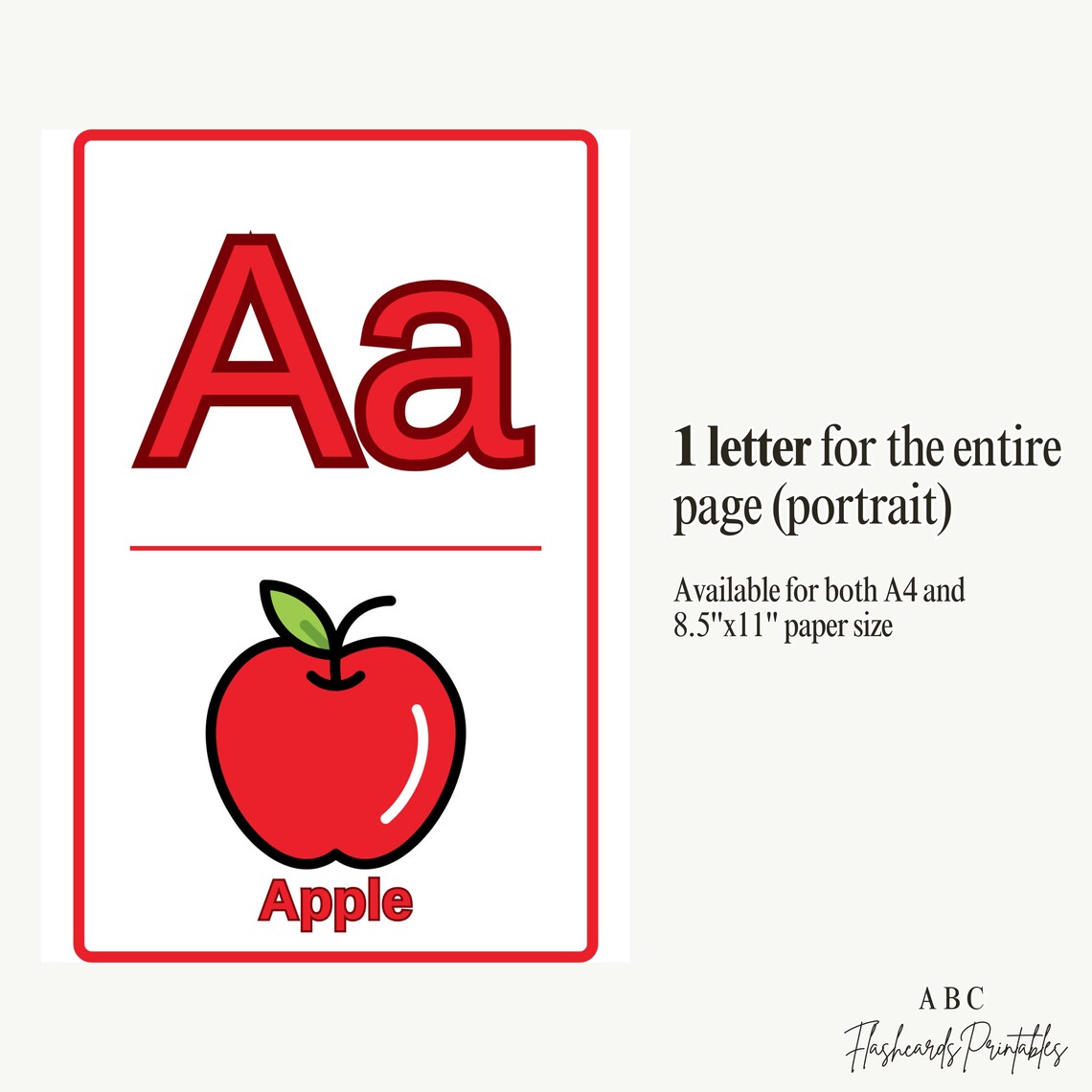 Colorful Alphabet Flashcards for Kids - Bright ABC Printable Cards ...