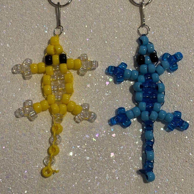 Lizard Keychain - Etsy