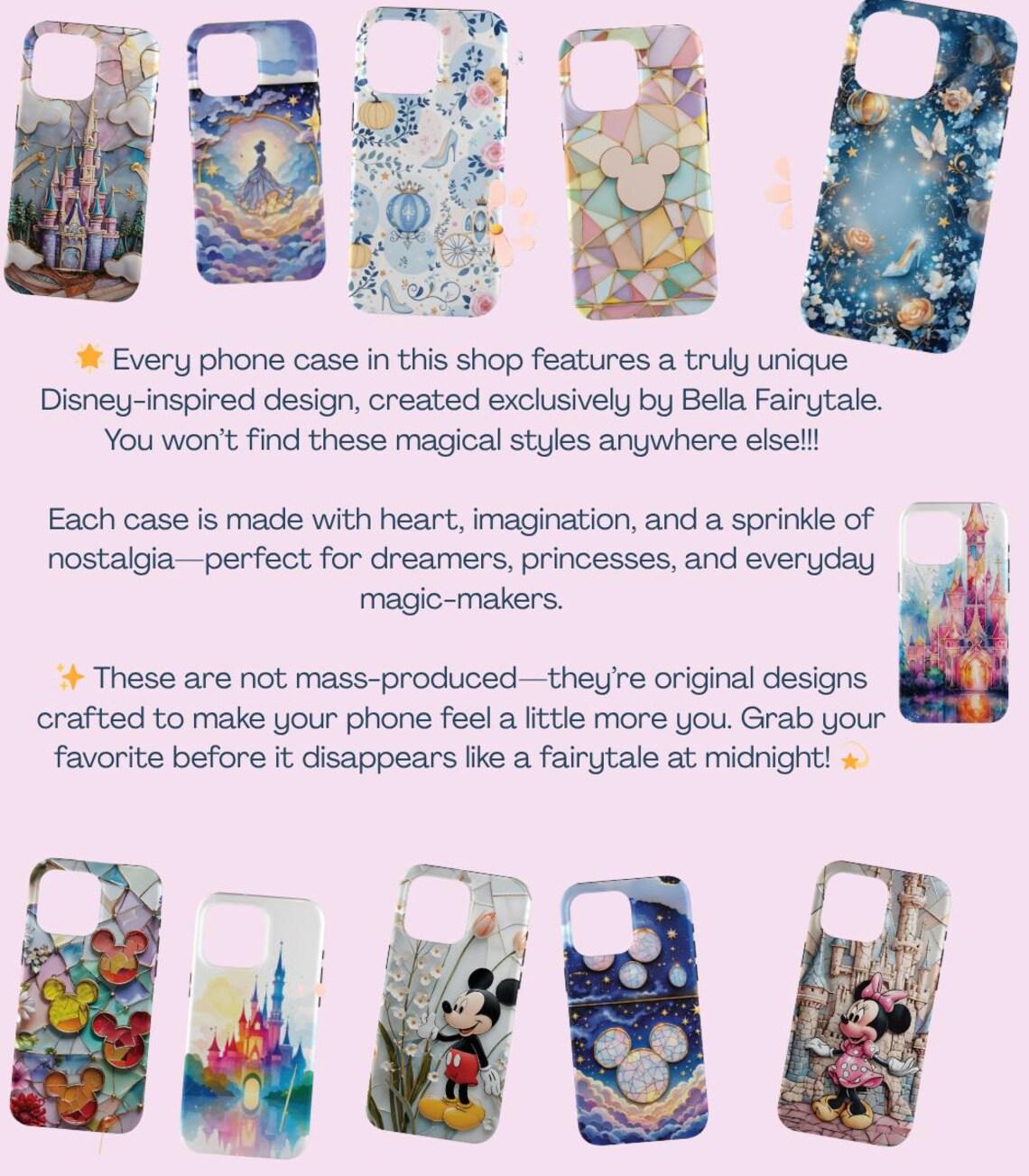 Cinderella in Castle, Disney Stained Glass Effect Phone Case, Disney 3D ...