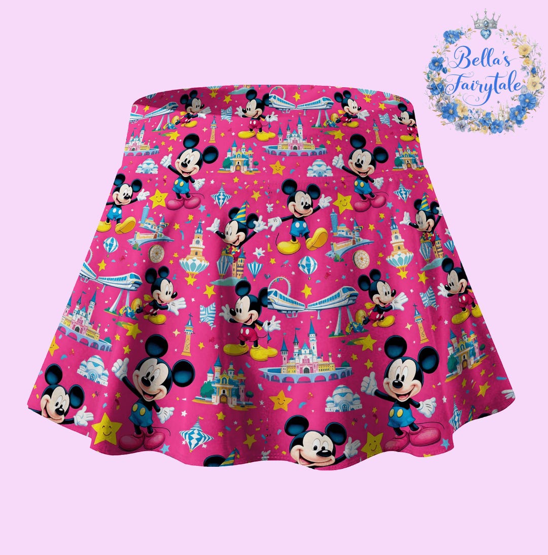 Mickey in Epcot Skort Hot Pink, Disney Skirt With Shorts, Pickleball ...