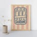 Retro Sardine Can Art Print | Vintage Kitchen Wall Decor | Nautical ...